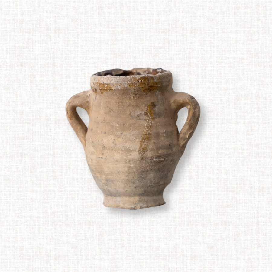 Weathered Wide-Bellied Harvest Pot No. 6